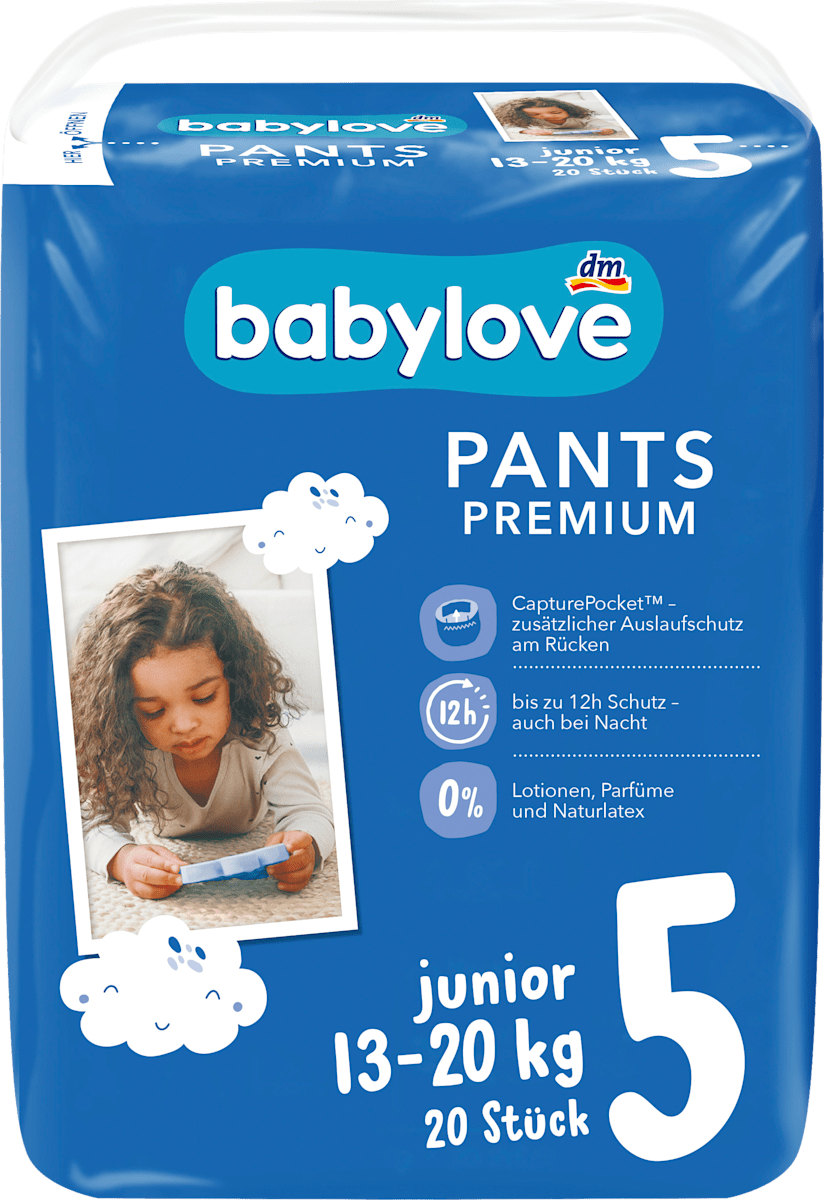babylove Baby Pants Premium Gr. 5 Junior (13-20 kg), 20 St dauerhaft ...