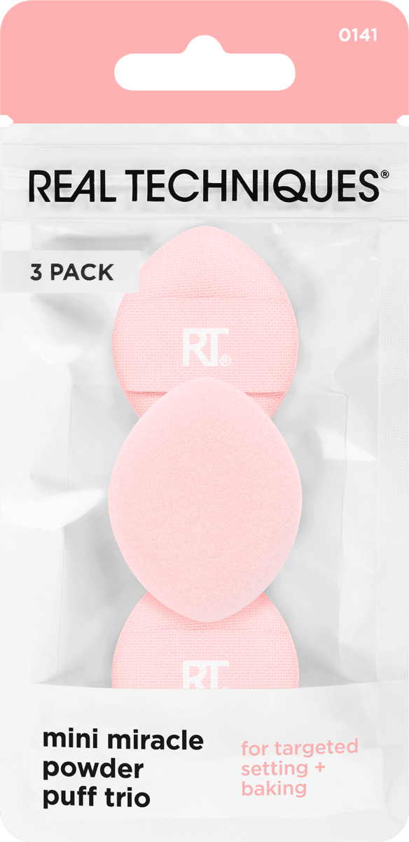 REAL TECHNIQUES Mini Miracle Powder Puff Trio sunđeri za korektor, 3 ...
