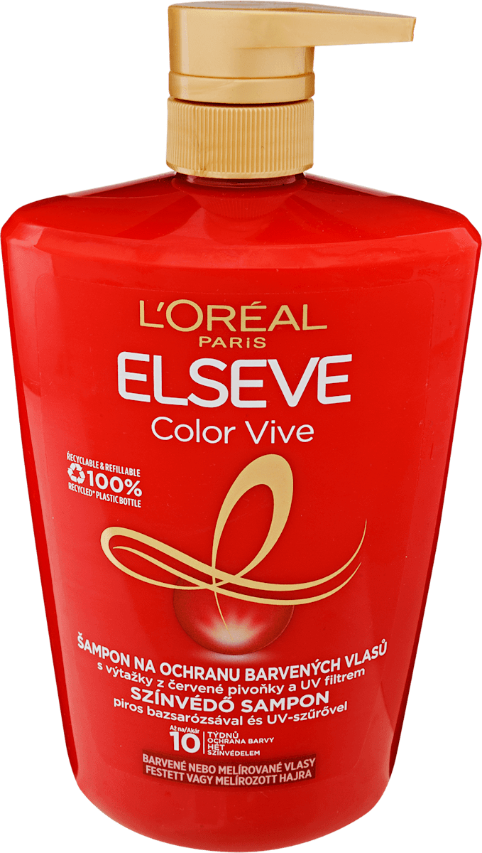 L'ORÉAL PARiS ELSEVE Sampon Color Vive, festett és melírozott hajra, 1 ...