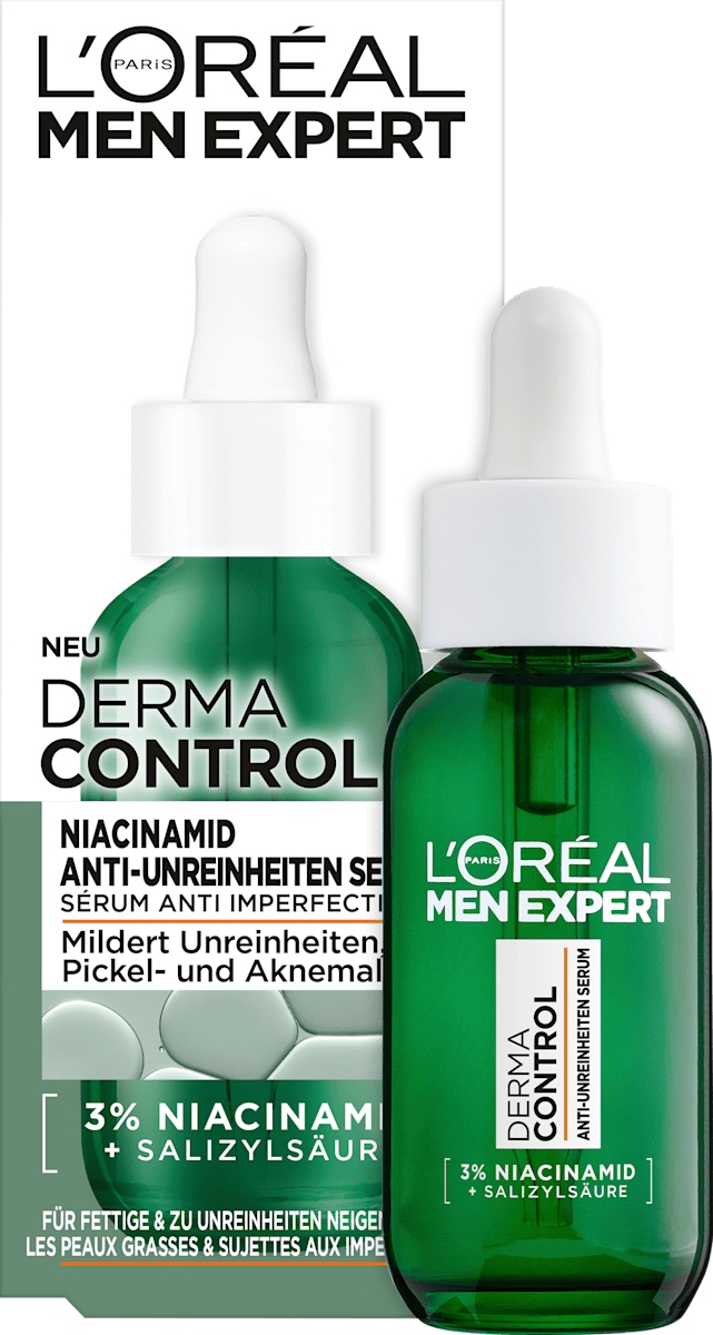 L'ORÉAL PARiS MEN EXPERT Anti-Unreinheiten Serum Derma Control, 30 ml ...