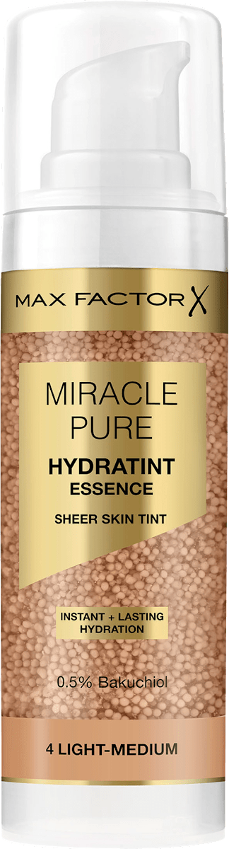 MAX FACTOR Foundation Miracle Pure Hydratint Essence 4 Light-Medium, 30 ...