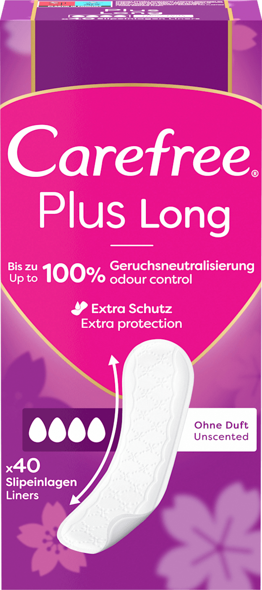 Carefree Slipeinlage Plus Long ohne Duft, 40 St dauerhaft günstig online kaufen | dm.de