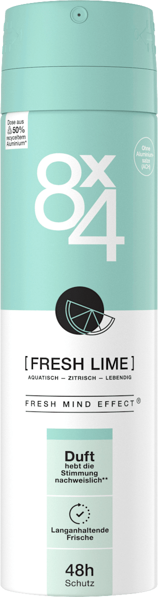 8x4 women Deospray No.7 Fresh Lime, 150 ml dauerhaft günstig online ...