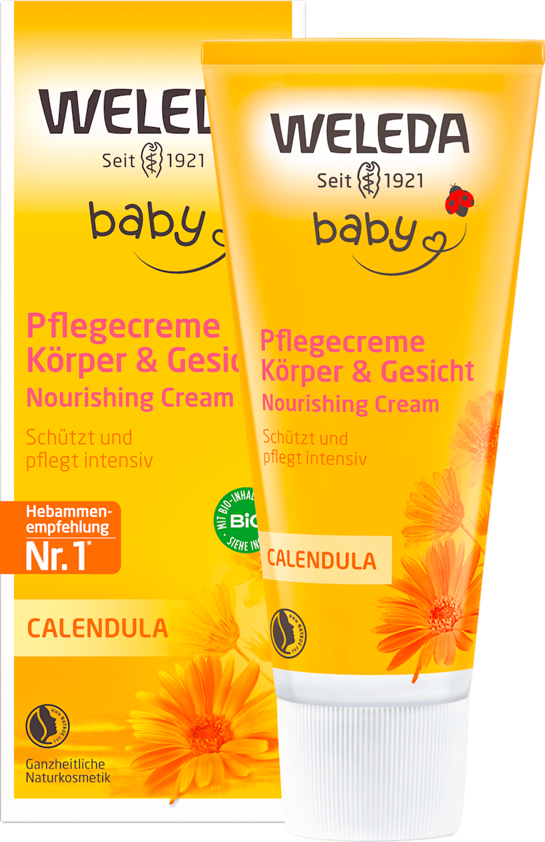 WELEDA baby Baby Pflegecreme Körper & Gesicht Calendula, 75 ml ...