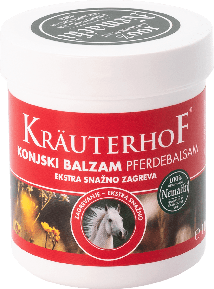 KRÄUTERHOF Konjski balzam - extra jak, sa efektom zagrevanja, putna ...