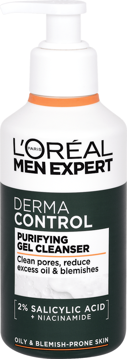 L'ORÉAL PARiS MEN EXPERT Derma Control čisticí pleťový gel, 260 ml | dm.cz
