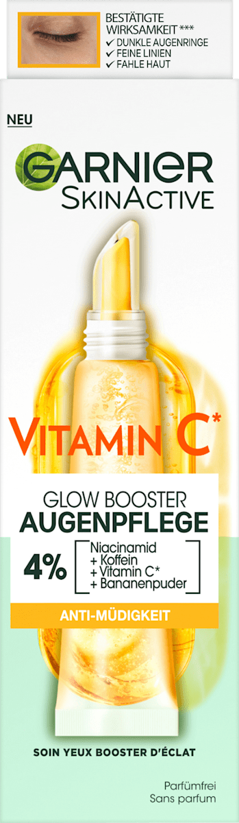 Garnier Skin Active Augencreme Vitamin C Glow Booster, 15 ml | dm.at