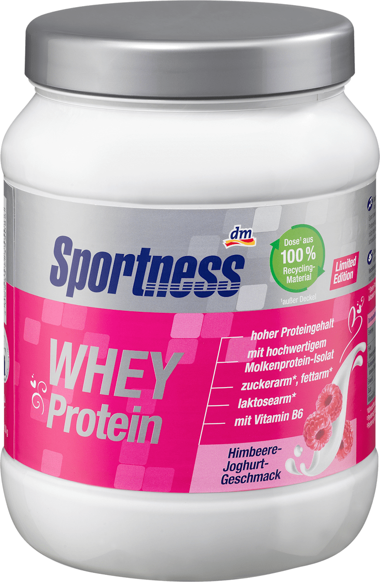 Sportness Whey Proteinpulver Himbeere Joghurt Geschmack, 450 g ...