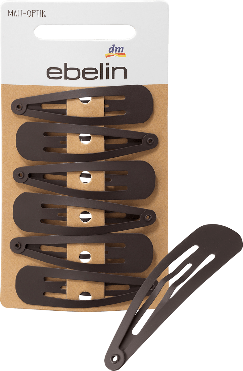 ebelin Haarclips braun Matt-Optik, 6 St dauerhaft günstig online kaufen ...