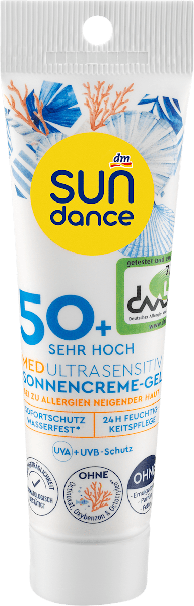 SUNDANCE MED gelový krém na opalování Ultra Sensitiv OF50+, 30 ml | dm.cz