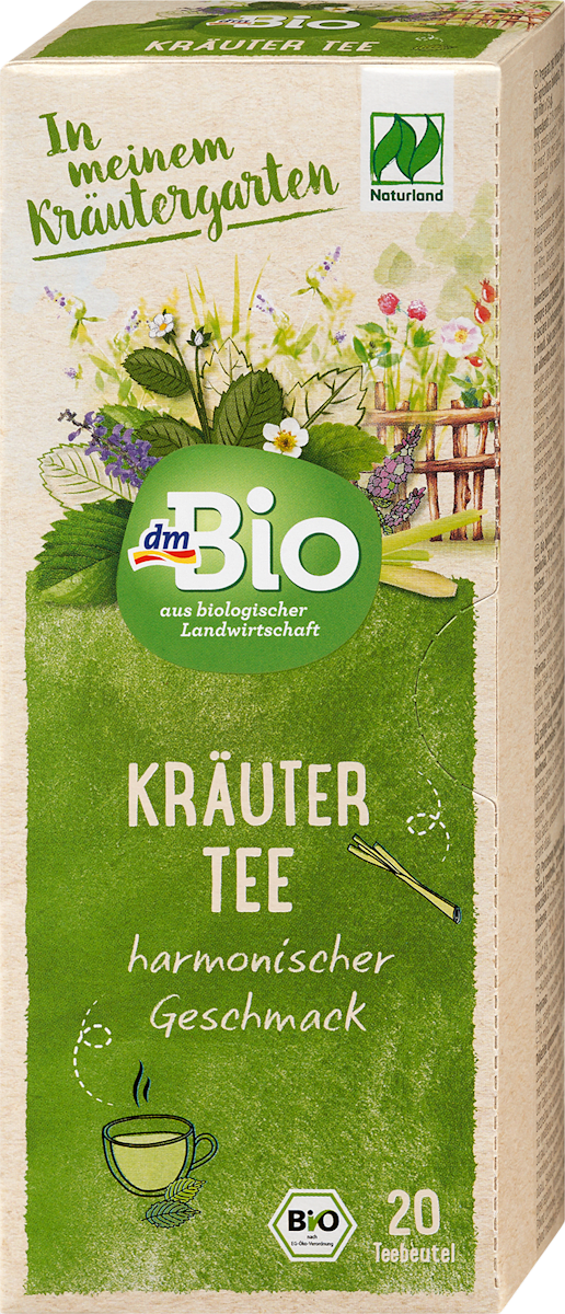 dmBio bio bylinný čaj citronová tráva & meduňka, 30 g | dm.cz