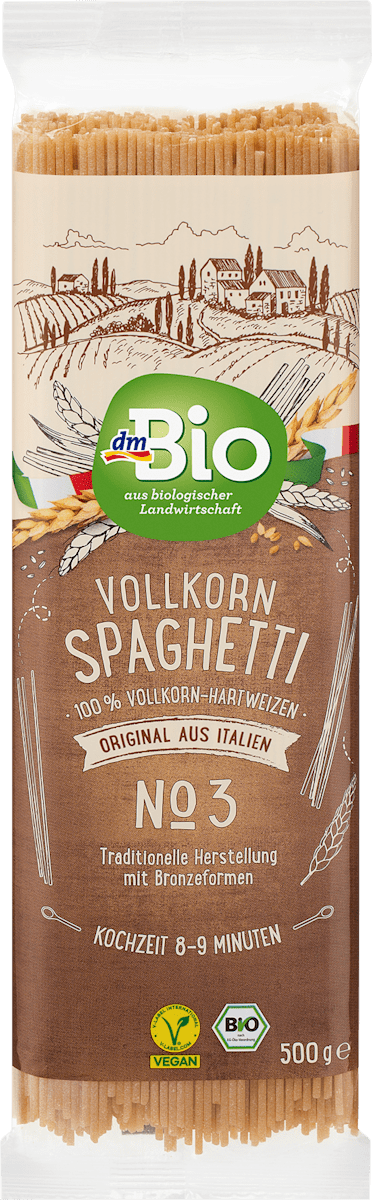 dmBio Nudeln Spaghetti aus Vollkorn, 500 g | dm.at