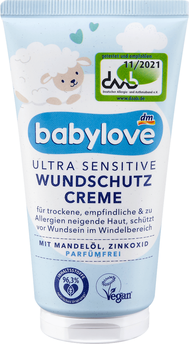 babylove Ultra szenzitív pelenkakiütés elleni krém mandulaolajjal és ...