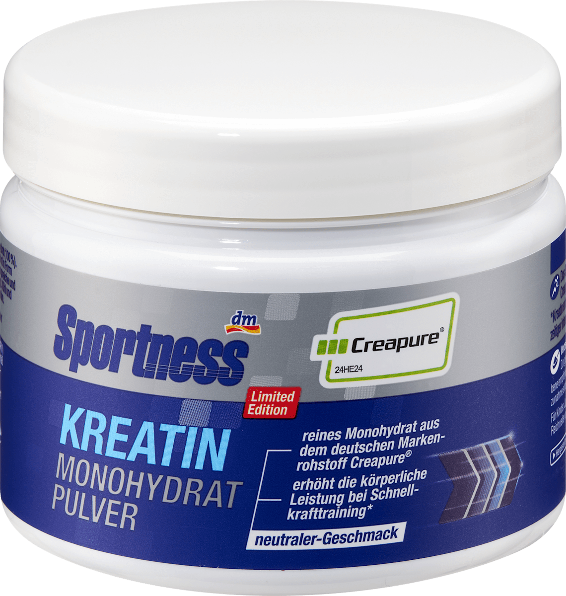 Sportness Kreatin Monohydrat Pulver, 250 g | dm.at