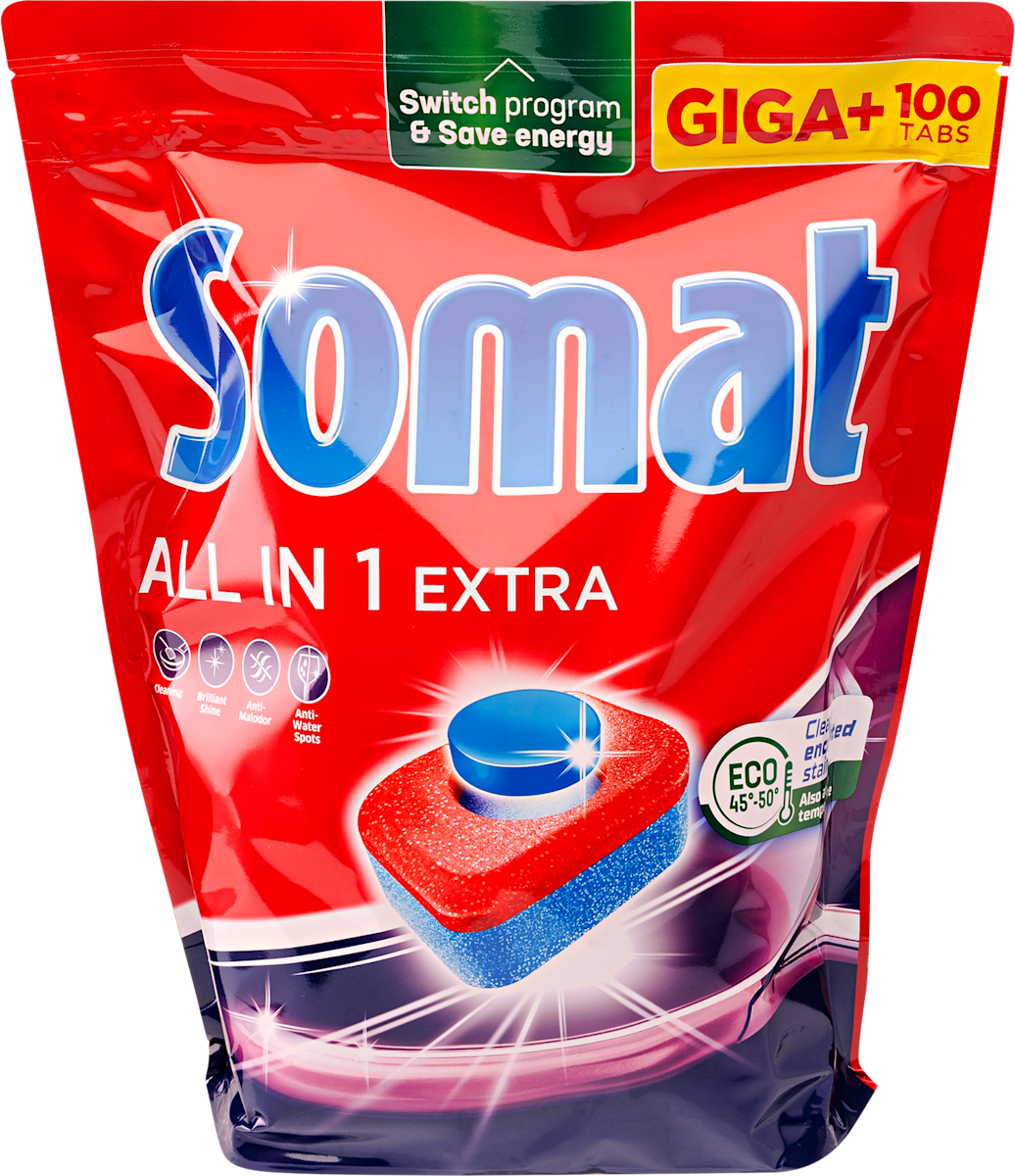 Somat Mosogatógép tabletta All in 1 Extra (Giga), 100 db | dm.hu