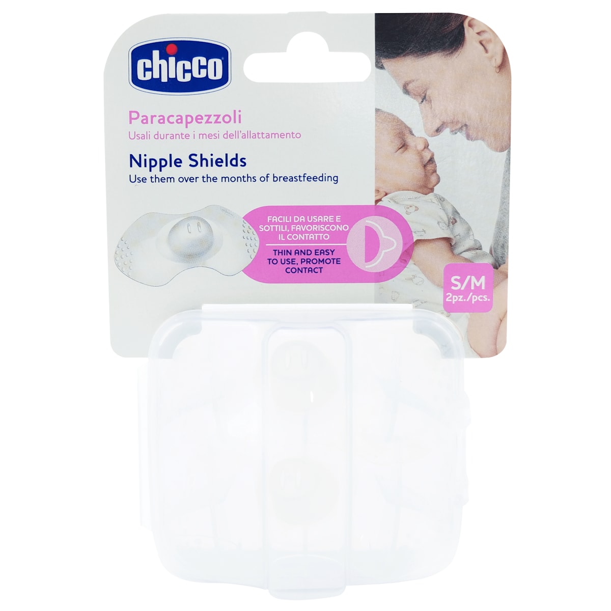 Chicco Silikonske bradavice, veličina S/M, 2 kom | dm.rs