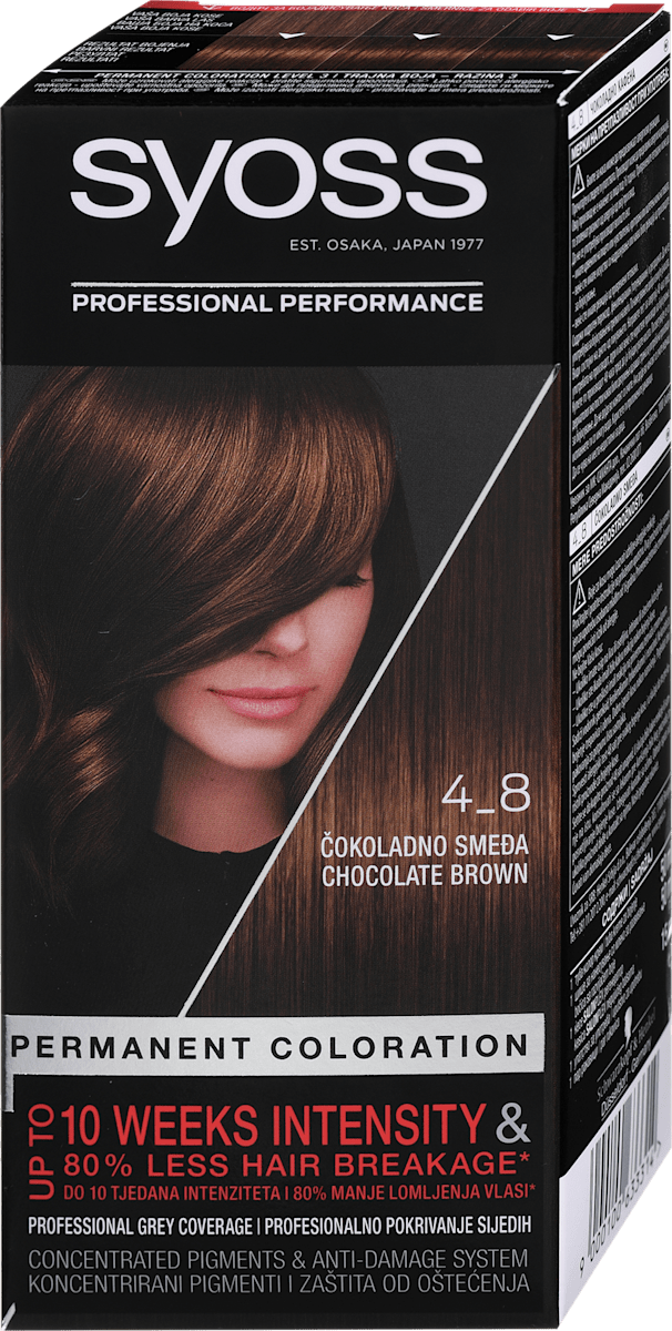 syoss Trajno obstojna barva za lase 4-8 čokoladno rjava, 1 kos | dm.si