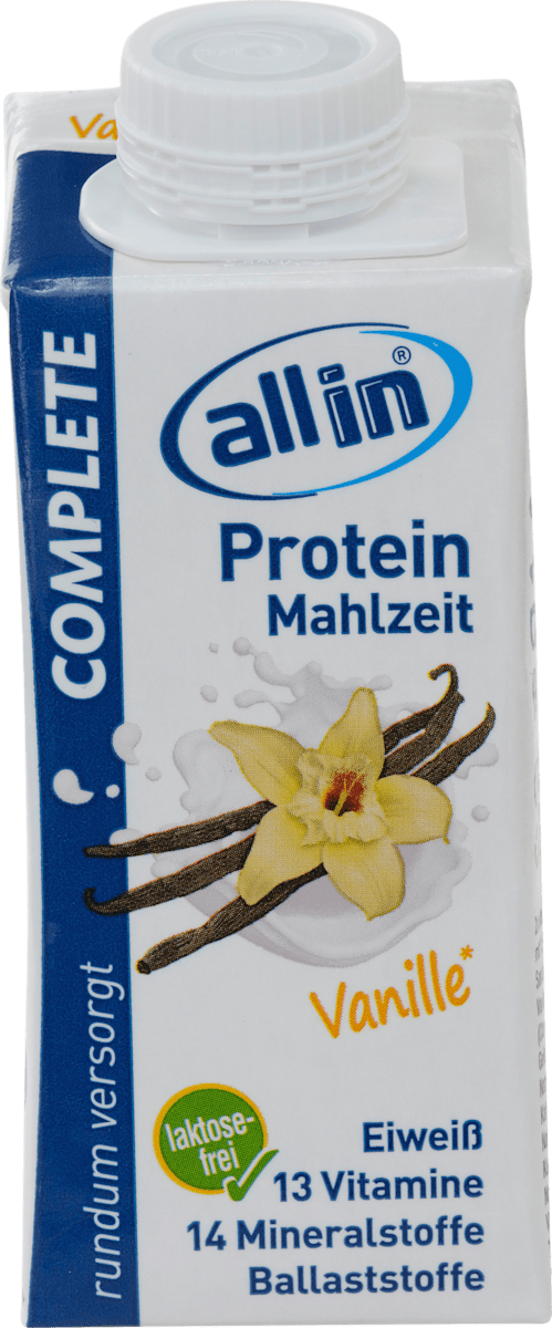 allin Trinkmahlzeit Protein Complete Vanille, 200 ml | dm.at