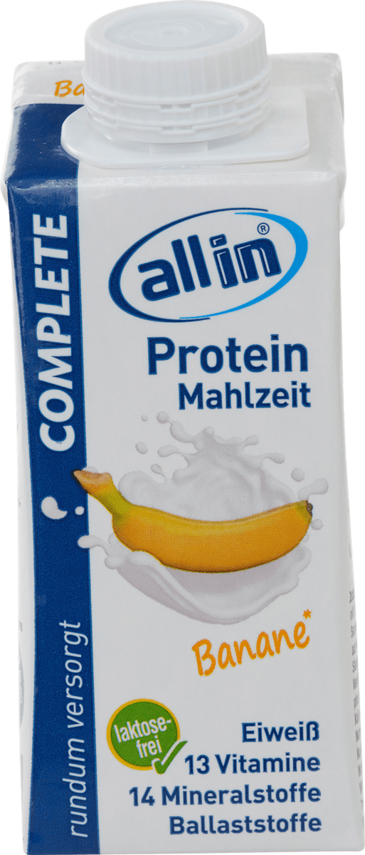 allin Trinkmahlzeit Protein Complete Banane, 200 ml | dm.at