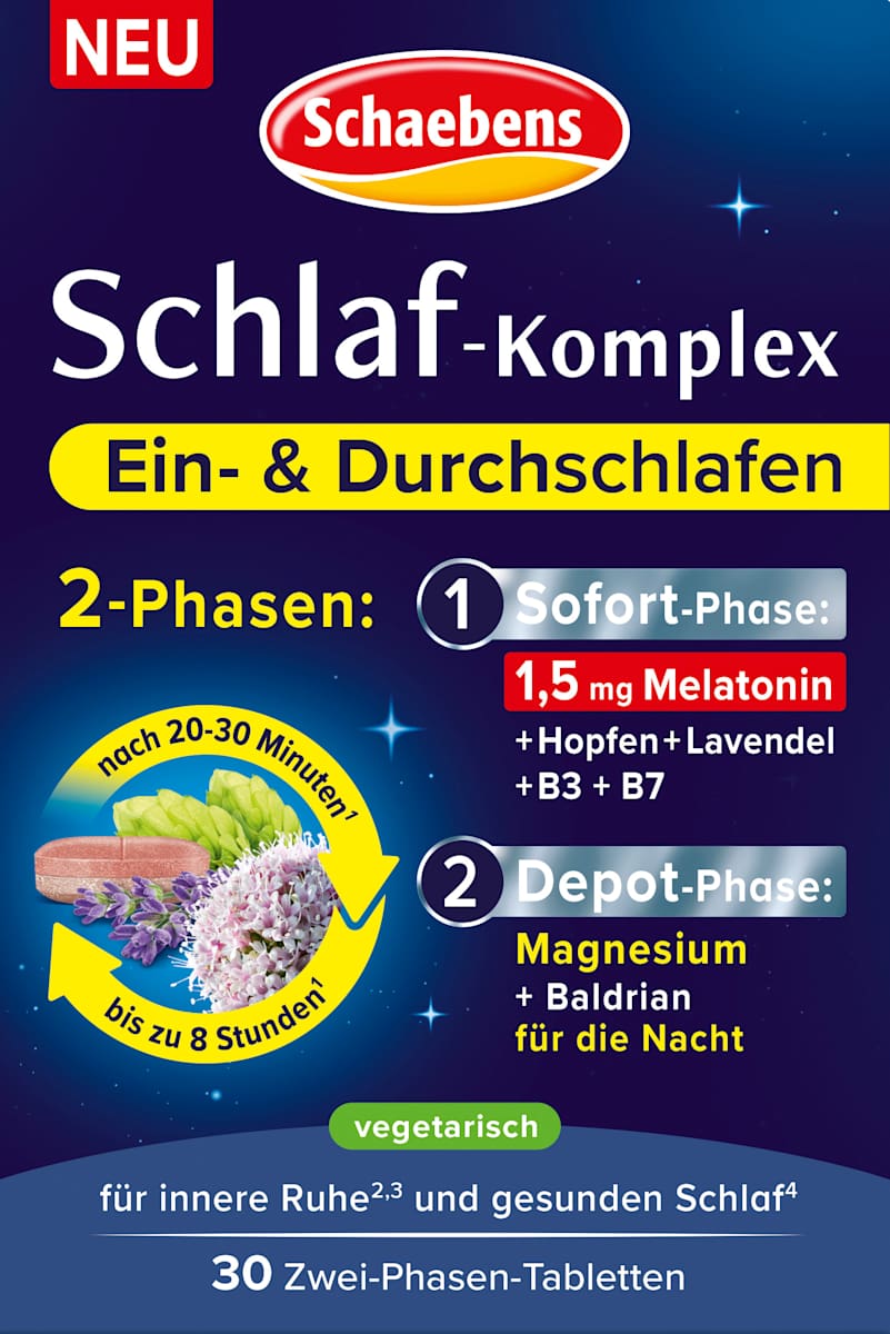 Schaebens Schlaf-Komplex Tabletten 30 St, 34 g dauerhaft günstig online kaufen | dm.de
