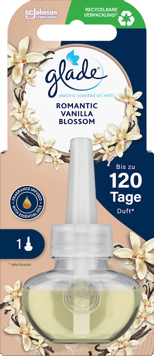 glade Lufterfrischer Duftstecker Rom.Vanilla Nachfüllpack, 20 ml ...