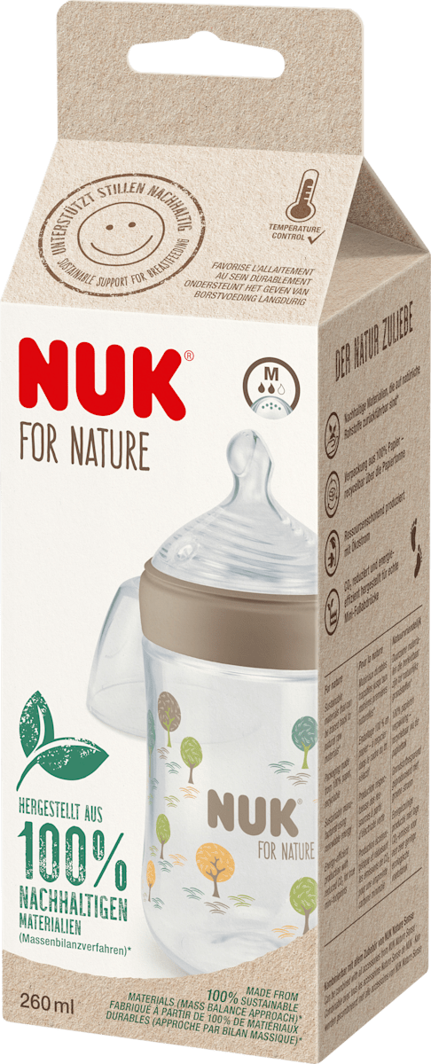 NUK Babyflasche for Nature, braun, 0-6 Monate, 260ml, 1 St dauerhaft günstig online kaufen | dm.de