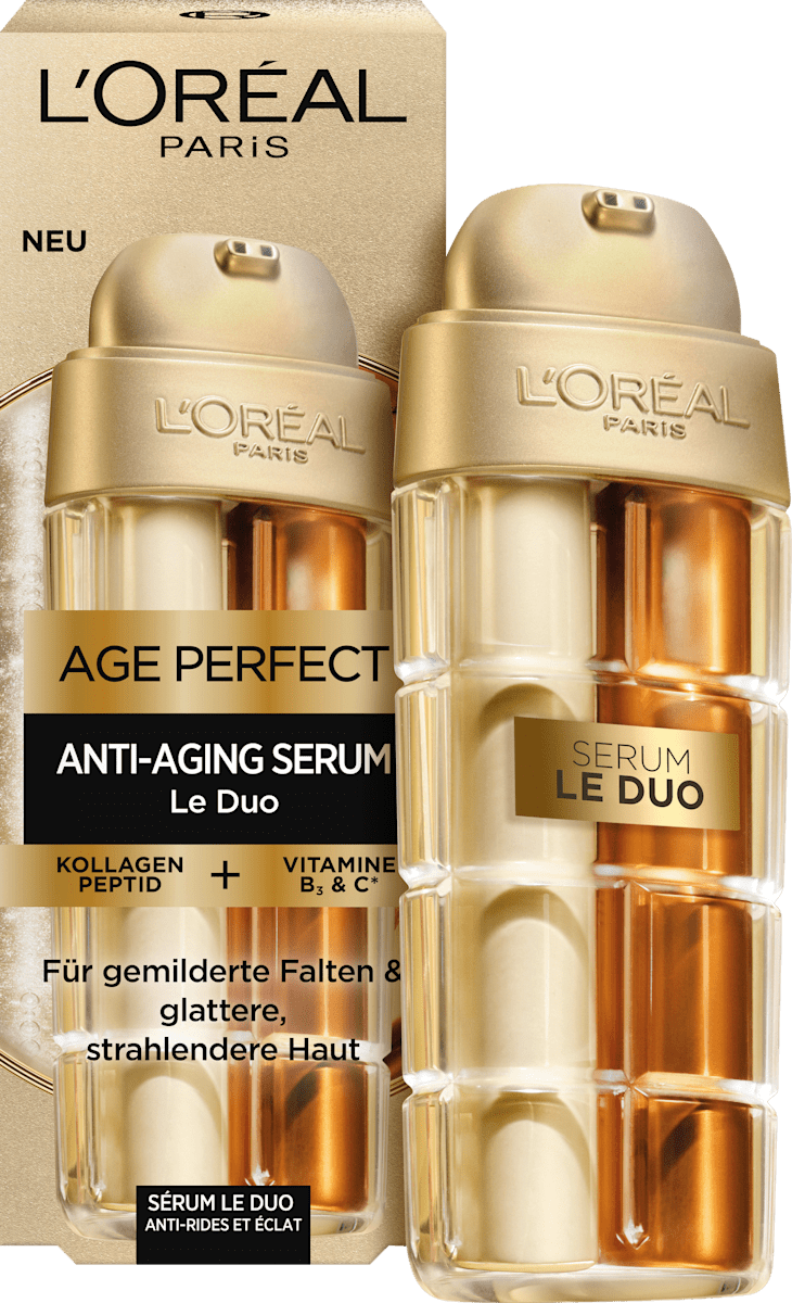 L'ORÉAL PARiS Serum Anti Aging Le Duo Age Perfect, 30 ml dauerhaft ...