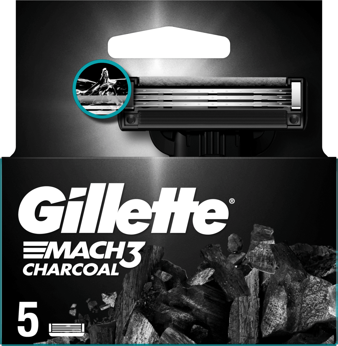 Gillette Mach3 Charcoal britvice, 5 kom. | dm.hr