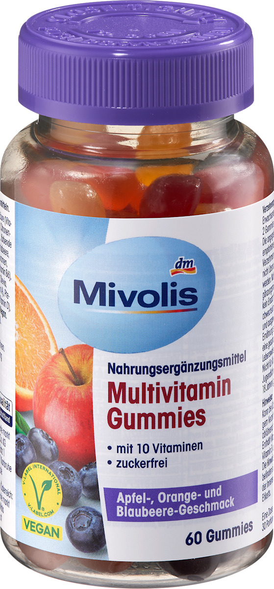 Mivolis Multi gumivitamin étrend-kiegészítő felnőtteknek, 120 g | dm.hu