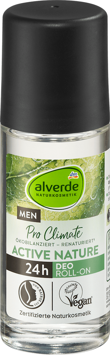 alverde MEN Deo Roll-On Pro Climate Active Nature, 50 ml | dm.at