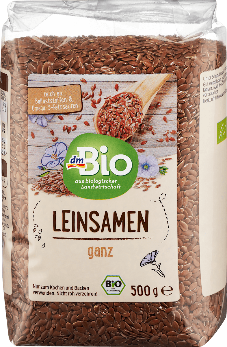 dmBio Leinsamen, ganz, 500 g dauerhaft günstig online kaufen | dm.de
