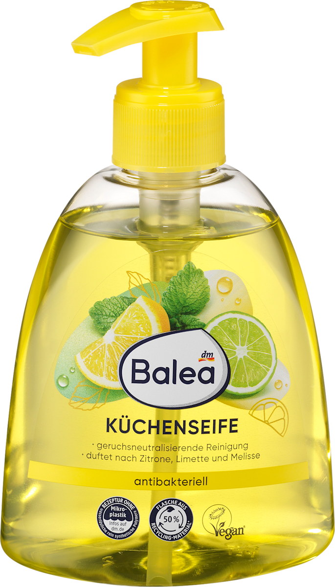 Balea Sapone liquido mani antibatterico con limone, lime e melissa, 300 ...