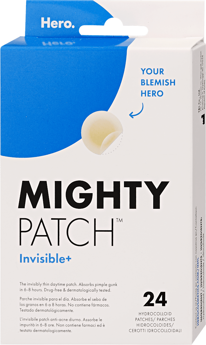 Hero. Mighty Patch Invisible+ pattanás elleni tapasz, 24 db | dm.hu