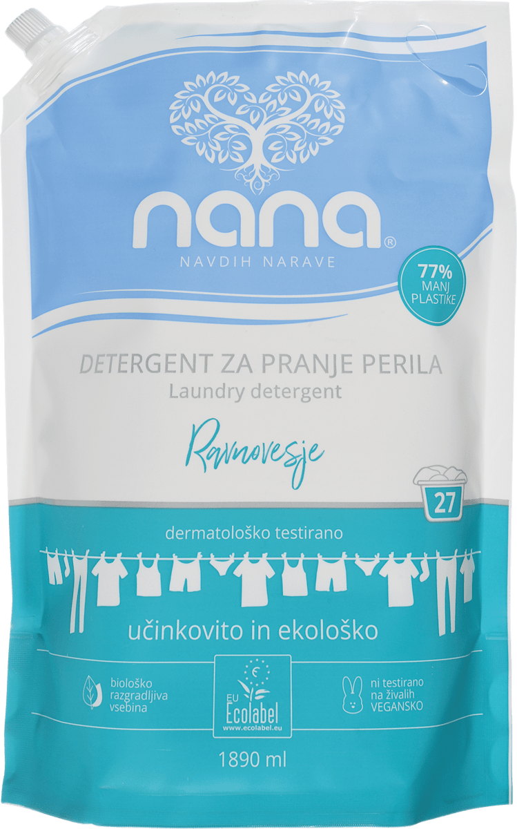 nana Tekoči detergent za perilo Ravnovesje, polnilo, 27 pranj | dm.si