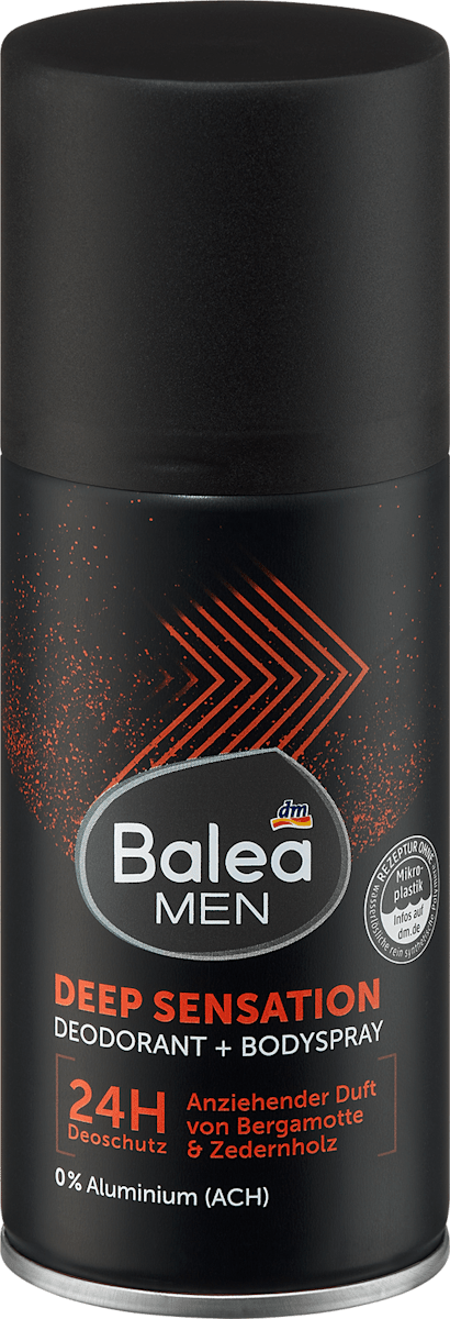 Balea MEN Deodorant Bodyspray Deep Sensation, 150 ml dauerhaft günstig ...