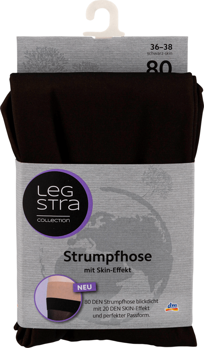 Legstra Strumpfhose mit Skin-Effekt 80 DEN schwarz, Gr. 36/38, 1 St | dm.at
