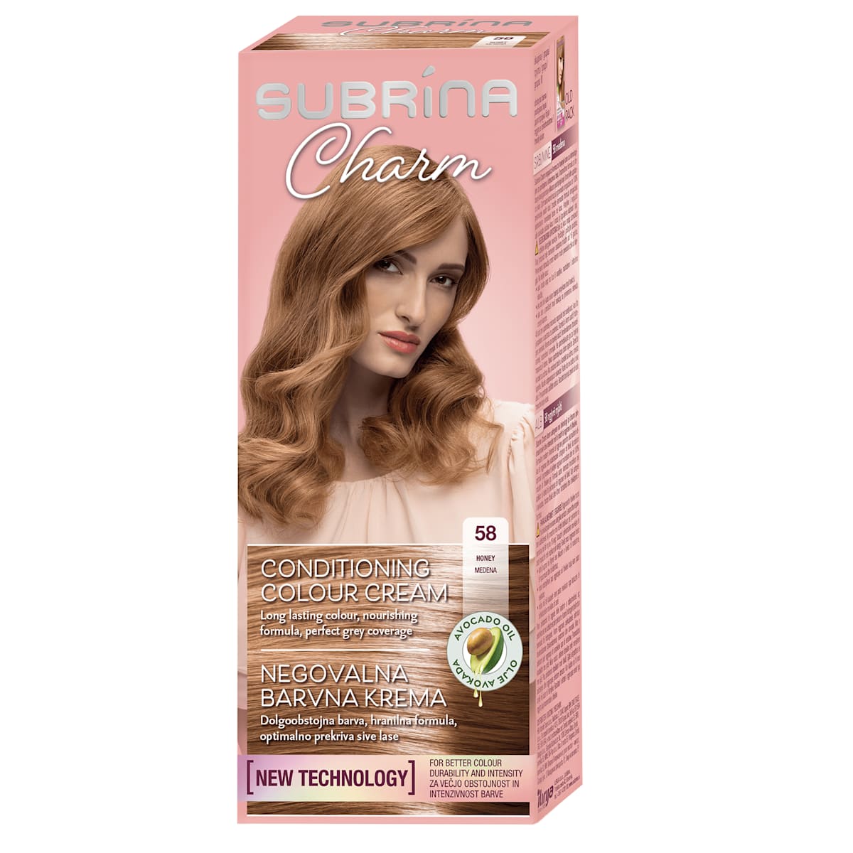 SUBRiNA Charm barva za lase z avokadovim oljem 58 Medena, 1 kos | dm.si