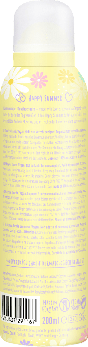 bilou Duschschaum Happy Summer, 200 ml dauerhaft günstig online kaufen ...
