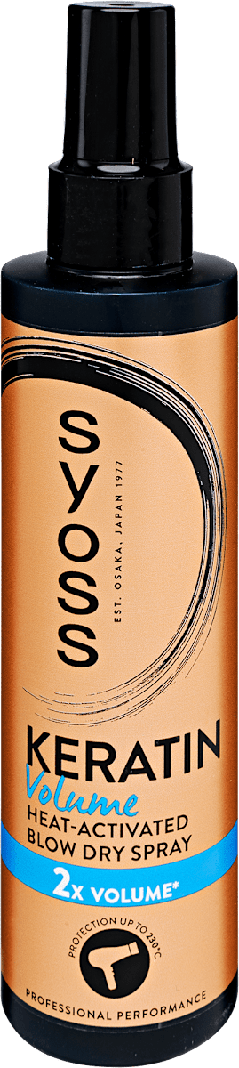 Syoss Hővédő spray Keratin & Volume, 200 ml | dm.hu
