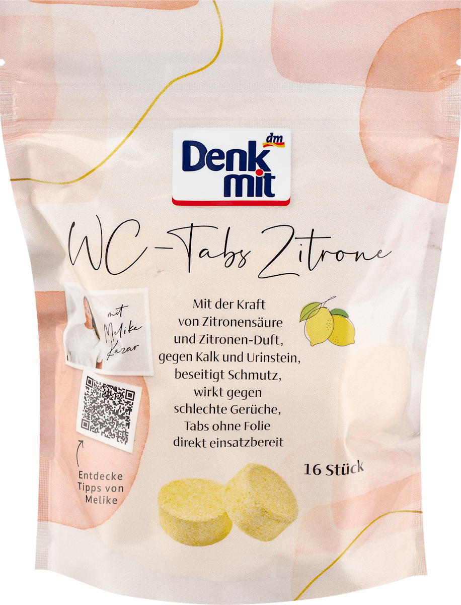 Denkmit Wc Reiniger Tabs Zitrone 16 St Dauerhaft Günstig Online Kaufen Dm De