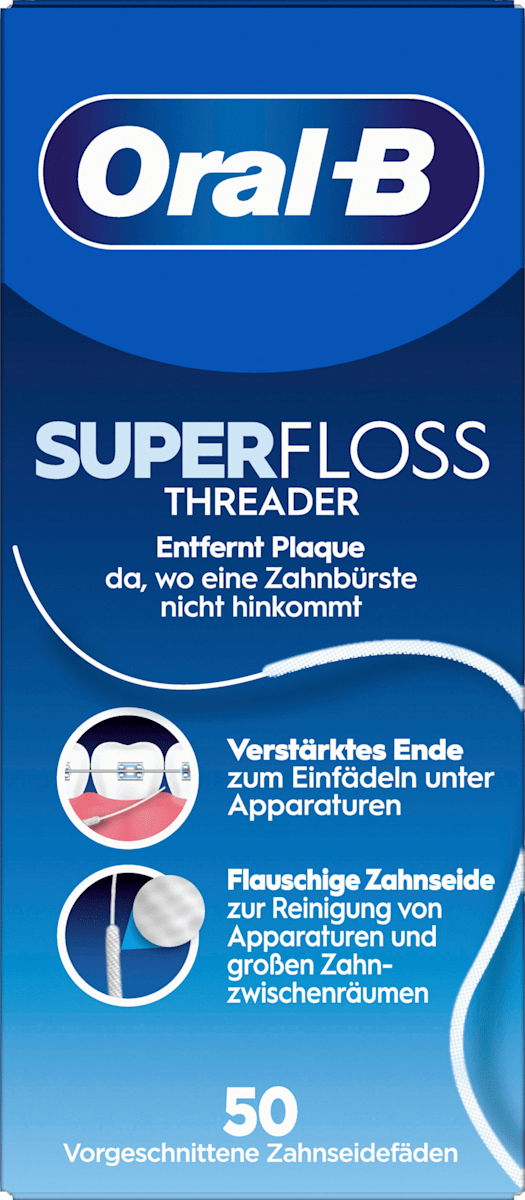 Oral-B Zahnseide Superfloss Threader, 50 St dauerhaft günstig online ...