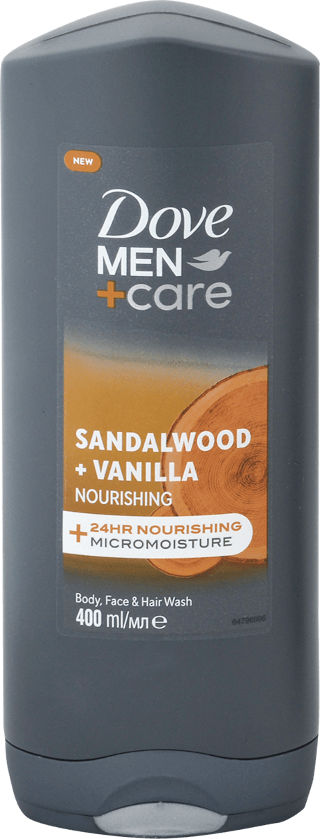 Dove MEN+CARE Gel de duș SANDALWOOD +VANILLA, 400 ml | dm.ro