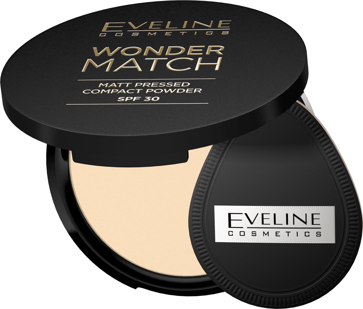EVELINE COSMETICS Wonder Match kompaktni puder – 01 Light Beige, 8 g ...