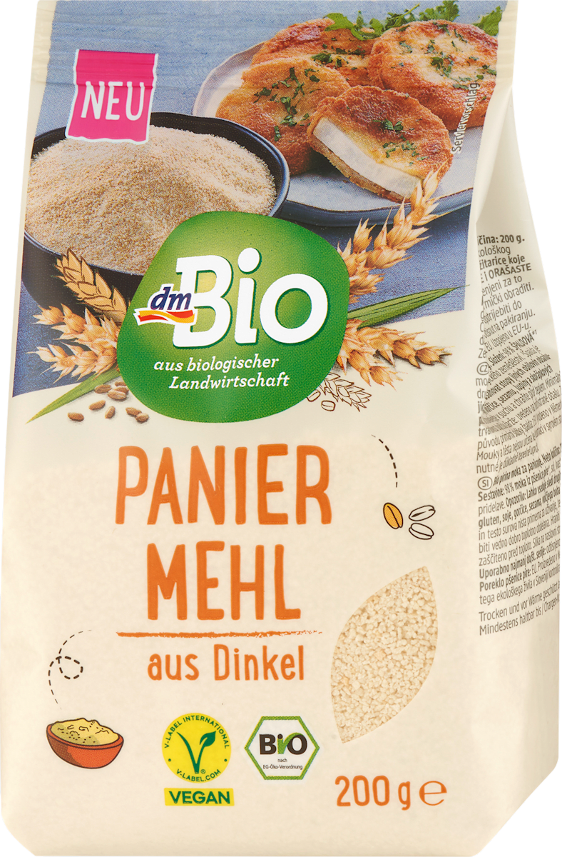 dmBio Dinkel Paniermehl, 200 g dauerhaft günstig online kaufen | dm.de