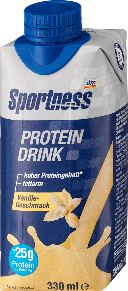 Sportness Protein Drink, Vanille Geschmack, trinkfertig, 330 ml ...