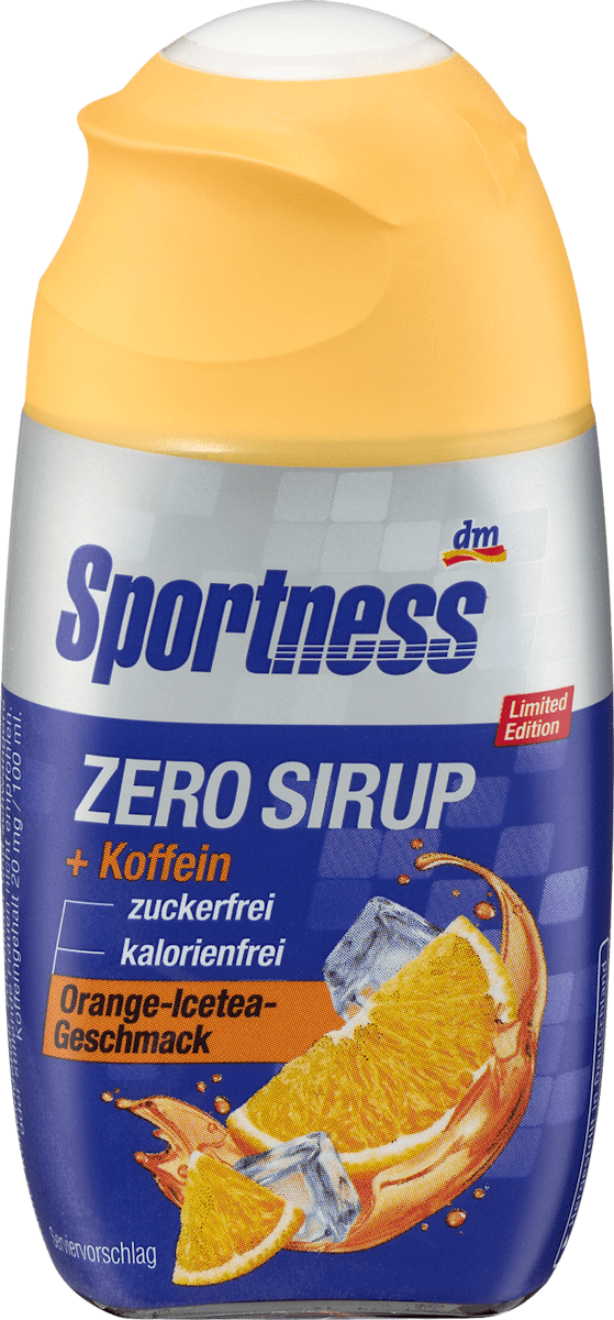 Sportness Zero Sirup Orange-Icetea Geschmack mit Koffein, 65 ml ...