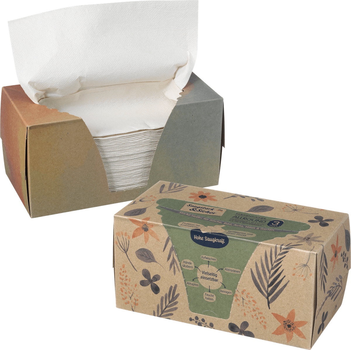 Saugstark&Sicher Kuhinjski ubrusi u kutiji od recikliranog materijala ...