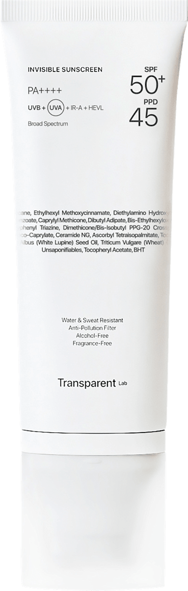 Transparent Lab Sonnencreme Gesicht Invisible LSF 50+, 100 ml dauerhaft ...
