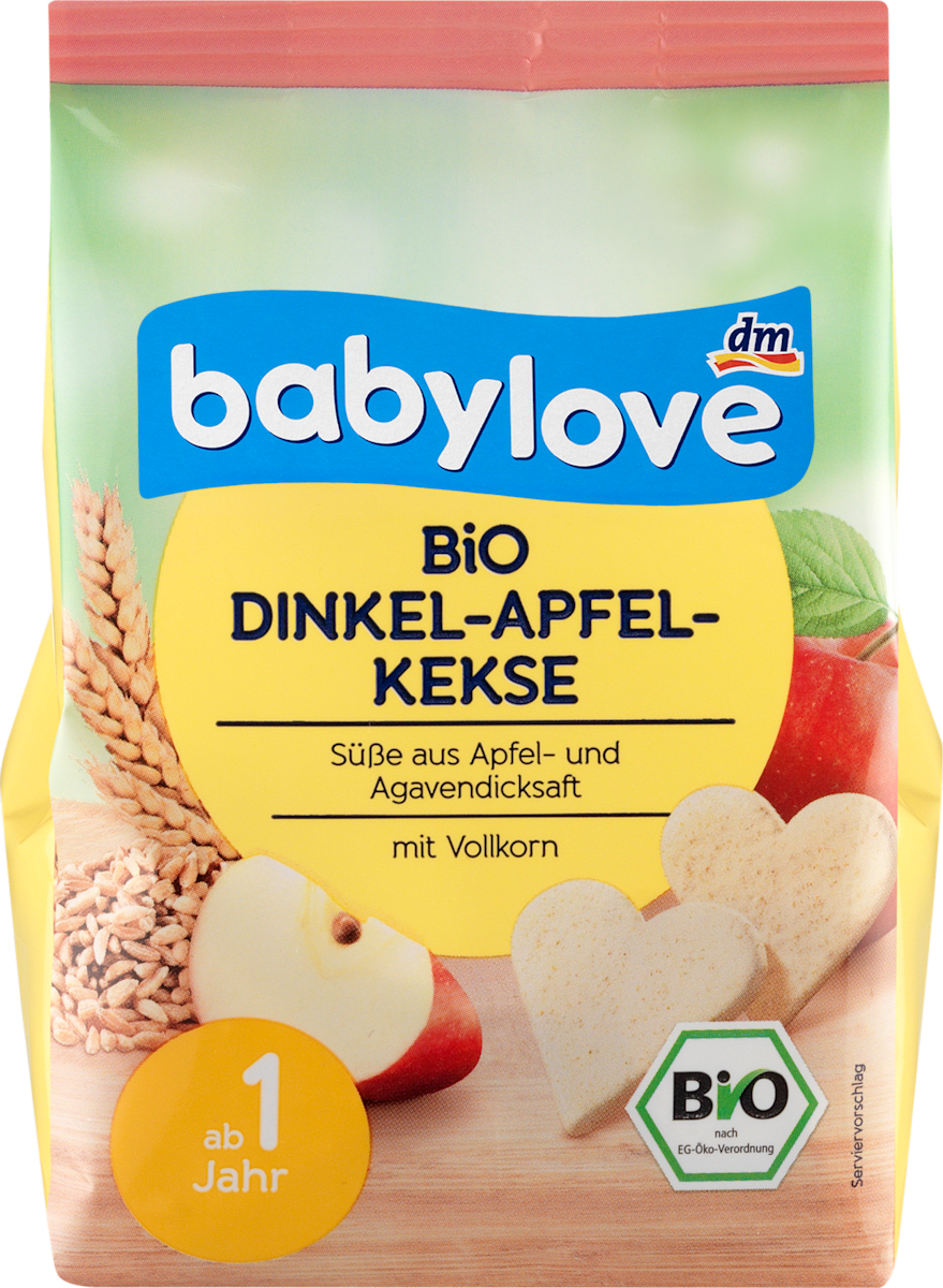 babylove Bio Dinkel-Apfel-Kekse ab 1 Jahr, 125 g dauerhaft günstig ...