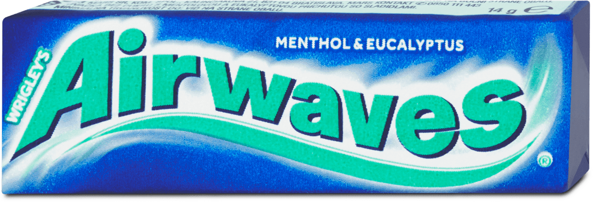 Airwaves žvýkačky mentol & eukalyptus, 10 ks | dm.cz